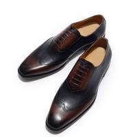 China OEM Formal Men's Dress Shoes Low Heel Mens Goodyear Welted Shoes for sale