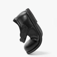 China Casual Girls Leather School Shoes Lace Up Round Toe Size 26-45 for sale
