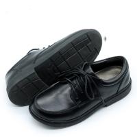 China Boys Lace Up Leather Round Toe School Shoes Unisex For All Season for sale