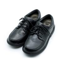 China Boys Lace Up Leather Round Toe School Shoes Unisex For All Season for sale