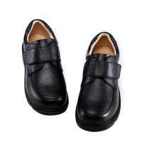 China Slip On Boys School Shoes Black Casual Children's Leather Shoes for sale