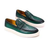 China Customized Mens Slip On Sneakers Shoes Round Toe Leather Lining Shoes for sale