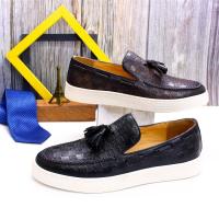 China Leather Casual Mens Slip On Sneakers Shoes 1.2kg 40-45 Size for sale