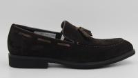 China Custom Branded Italian Style Soft Cow Suede Velvet Leather Loafers Casual Dress Shoes for sale