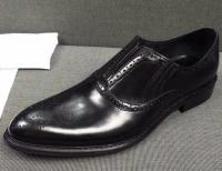 China Broguing Pointed - End Slip On Men's Formal Dress Shoes / Work Carving Dress Shoes for sale
