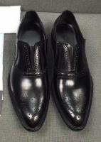 China Broguing Pointed - End Slip On Men's Formal Dress Shoes / Work Carving Dress Shoes for sale
