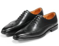 China Derby Brogue Oxford Mens Leather Dress Shoes Classical Handmade With OEM Service for sale