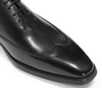 China Derby Brogue Oxford Mens Leather Dress Shoes Classical Handmade With OEM Service for sale