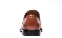 China Office Handmade Mens Brown Lace Up Dress Shoes Classic Goodyear Leather Sole for sale