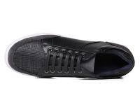 China Sneakers Fashion Lace Up Mens Flat Dress Shoes Breathable Walking Microfiber Linling for sale