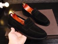 China Crafted Suede Cortex Classic Mens Leather Loafers / Mens Casual Suede Loafers for sale