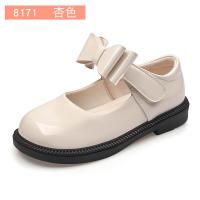 China Flat Heel Girls Leather School Shoes Laces for Active School Days for sale