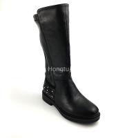 China Flat Heel Girls Leather School Shoes Laces for Active School Days for sale