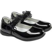 China 26-45 Black Leather School Shoes with Lace-up Closure Design for sale