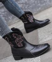 China Female Ladies' Leather Western Cowboy Boots With Excellent Performance for sale