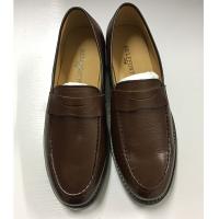China Brown Mens Leather Dress Shoes , Fashion Oxford Party Wear Shoes For Mens for sale