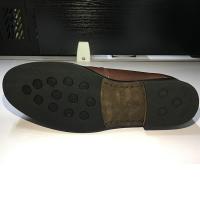 China Brown Mens Leather Dress Shoes , Fashion Oxford Party Wear Shoes For Mens for sale