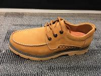 China Suede Leather Lace Up Sneakers Sport Shoes , Mens Flat Sole Shoes Casual Shoes Black Color for sale