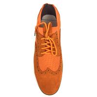 China Brown Suede Leather Mens Casual Flat Shoes , Lace Up Casual Sport Shoes for sale