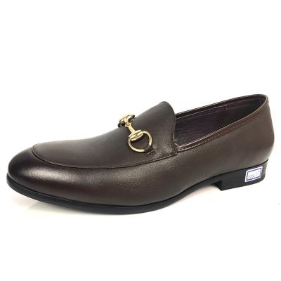 China Slip On Comfortable Boat Pu Mens Brown Leather Shoes Spring / Summer / Autumn Season for sale