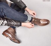 China Autumn Winter Mens Leather Dress Boots High Top Leather Boots Cotton - Padded With Plush for sale