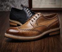 China Genuine Leather Men'S Wedding Dress Shoes Handmade Mens Casual Leather Shoes for sale