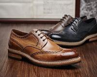 China Genuine Leather Men'S Wedding Dress Shoes Handmade Mens Casual Leather Shoes for sale