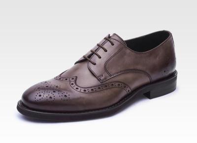 China Outdoor Mens Brown Patent Leather Shoes , Mixed Color Square Toe Luxury Mens Shoes for sale