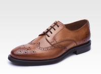 China Outdoor Mens Brown Patent Leather Shoes , Mixed Color Square Toe Luxury Mens Shoes for sale