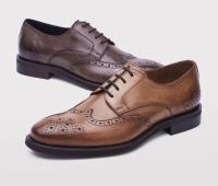 China Outdoor Mens Brown Patent Leather Shoes , Mixed Color Square Toe Luxury Mens Shoes for sale