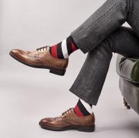 China Outdoor Mens Brown Patent Leather Shoes , Mixed Color Square Toe Luxury Mens Shoes for sale