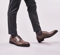 China Handmade Mens Black Patent Leather Shoes Square Toe Striped Men Wedding Shoes for sale