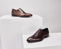China Lace Up Mens Pointed Toe Dress Shoes Autumn Mens Brown Brogue Shoes For Wedding for sale