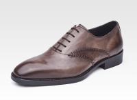 China Fashion Men Formal Dress Shoes Genuine Leather Mens Black Lace Up Dress Shoes for sale
