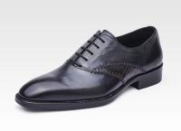 China Fashion Men Formal Dress Shoes Genuine Leather Mens Black Lace Up Dress Shoes for sale