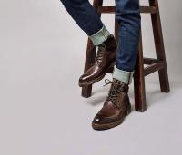 China Normal Size Men'S Casual Shoes Winter Lace Up Warm Mens Leather Ankle Boots for sale