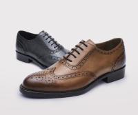 China Business Lace Up Casual Shoes , Soft Leather Brand Party Wear Shoes For Mens for sale