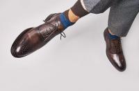 China Classic PU Men Formal Dress Shoes Oxford Style Bespoke Handmade Shoes For Business for sale