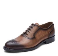 China Classic PU Men Formal Dress Shoes Oxford Style Bespoke Handmade Shoes For Business for sale