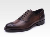China Classic PU Men Formal Dress Shoes Oxford Style Bespoke Handmade Shoes For Business for sale