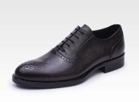 China Classic PU Men Formal Dress Shoes Oxford Style Bespoke Handmade Shoes For Business for sale