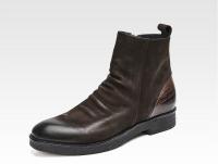 China Goodyear Welted Leather Boots , Retro Mens Brogue Chelsea Boots for sale