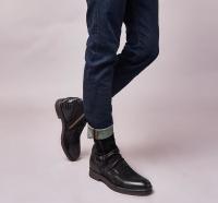 China Goodyear Welted Leather Boots , Retro Mens Brogue Chelsea Boots for sale