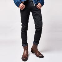 China British Carved Leisure Mens Ankle Boots Pointed Toe Brogue Style Chelsea Boots for sale