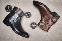 China British Carved Leisure Mens Ankle Boots Pointed Toe Brogue Style Chelsea Boots for sale
