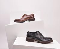 China Classic Wedding Leather Mens Shoes , Lace Up Mens Casual Leather Shoes for sale