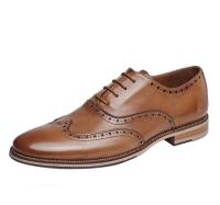 China Customized Men'S Wedding Dress Shoes Handmade Full Grain Leather Goodyear Welted Shoes for sale