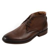 China Chukka Suede Leather Mens Leather Casual Shoes Brown Mens Lace Up Dress Boots for sale