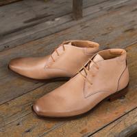 China Chukka Suede Leather Mens Leather Casual Shoes Brown Mens Lace Up Dress Boots for sale
