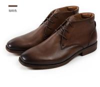 China Chukka Suede Leather Mens Leather Casual Shoes Brown Mens Lace Up Dress Boots for sale